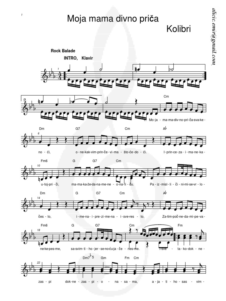 Moja Mama Divno Prica | PDF