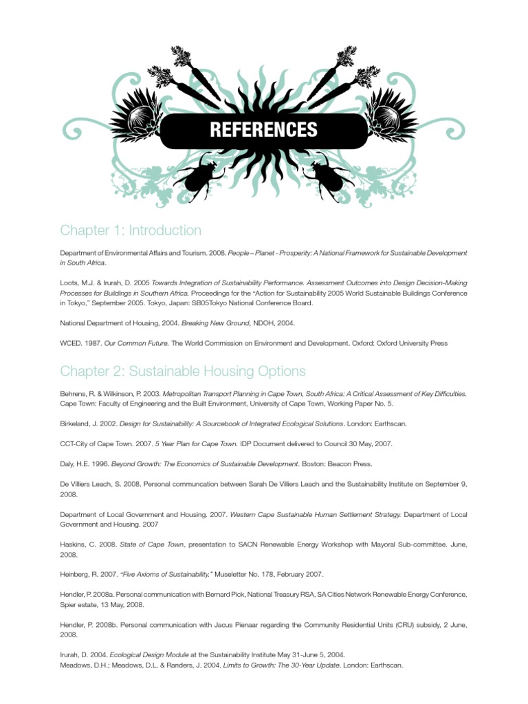 References: Chapter 1: Introduction | PDF | Urban Agriculture ...