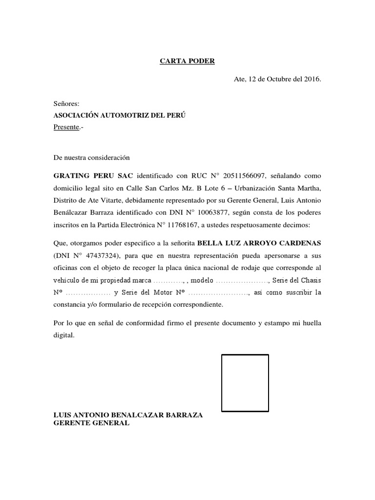 Carta Poder App | PDF