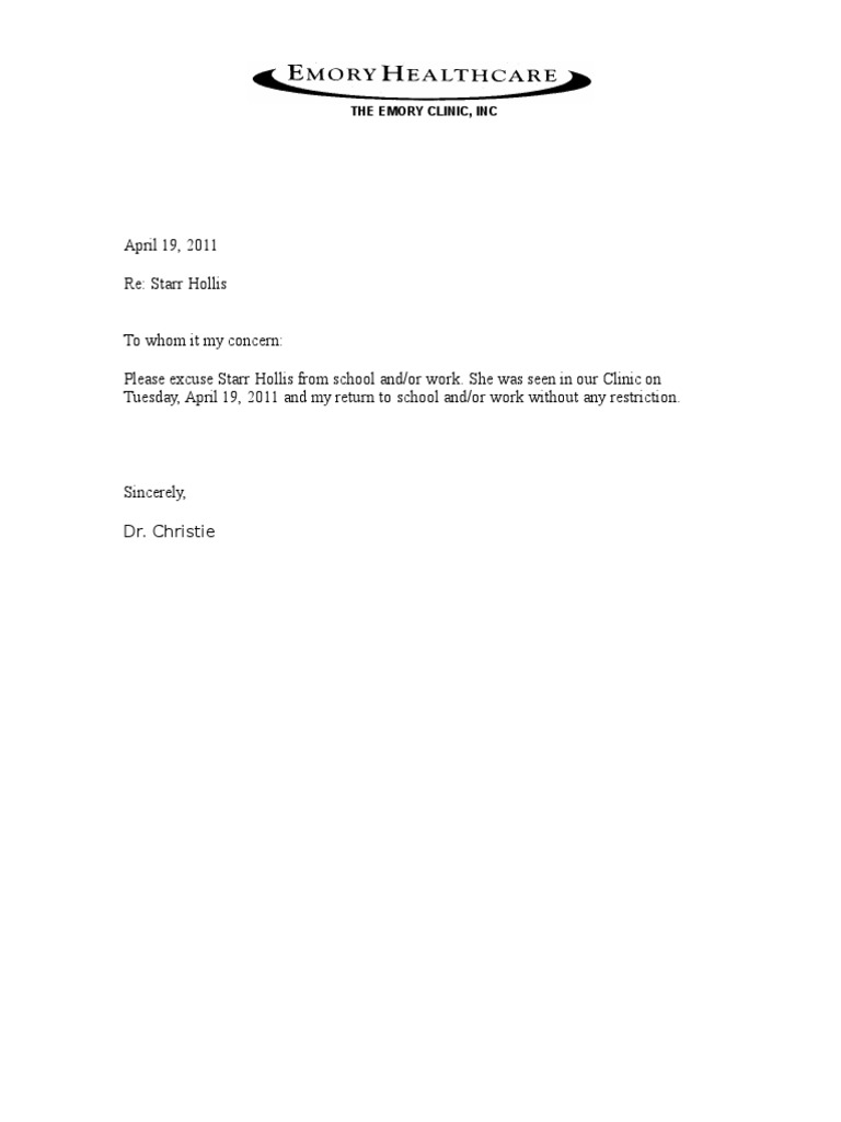 Emory Letterhead | PDF