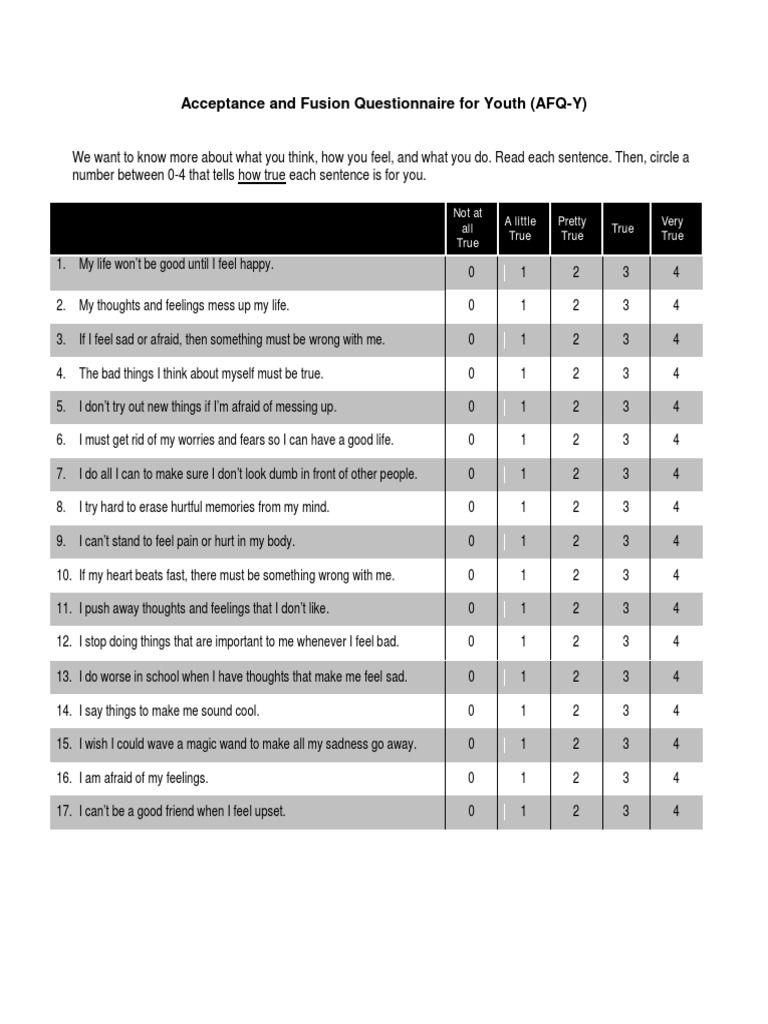 Afq y | PDF | Behavioural Sciences | Psychological Concepts