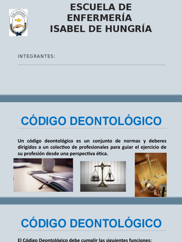 Codigo Deontologico | PDF | Enfermería | Derechos humanos