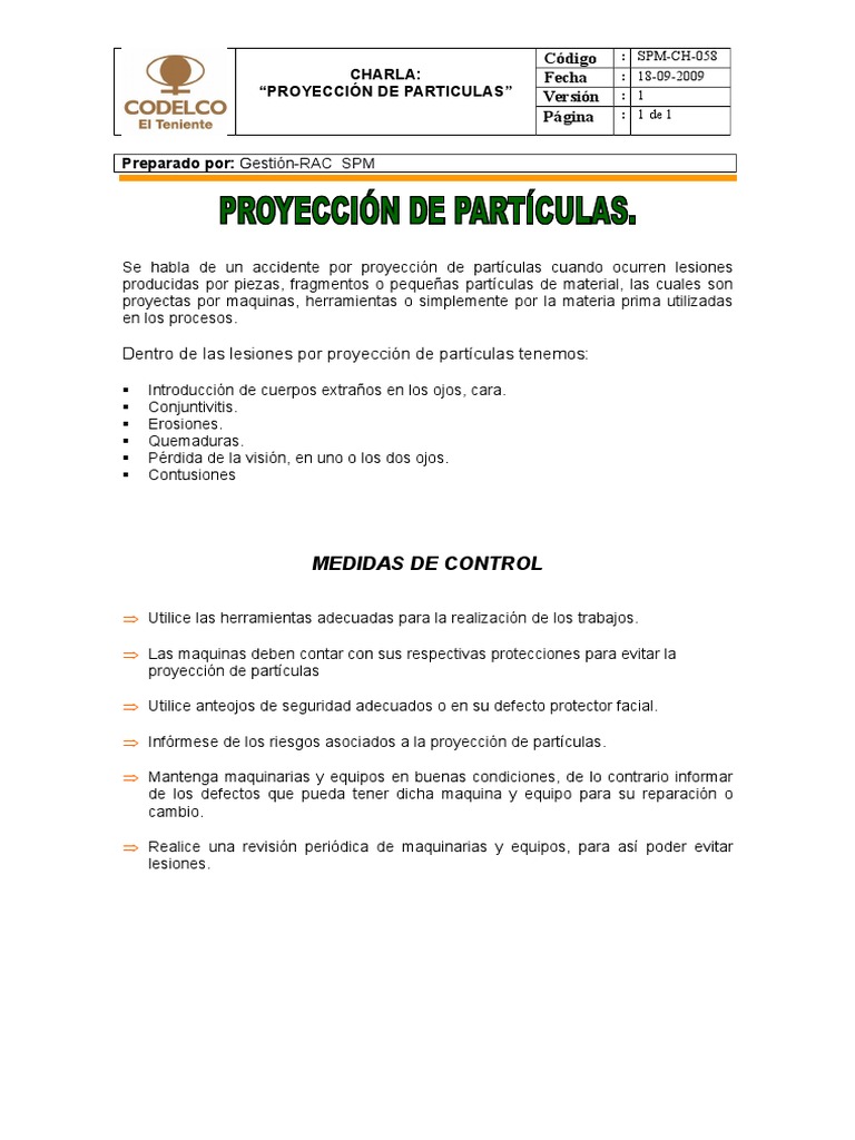 058 Proyeccion de Particulas | PDF