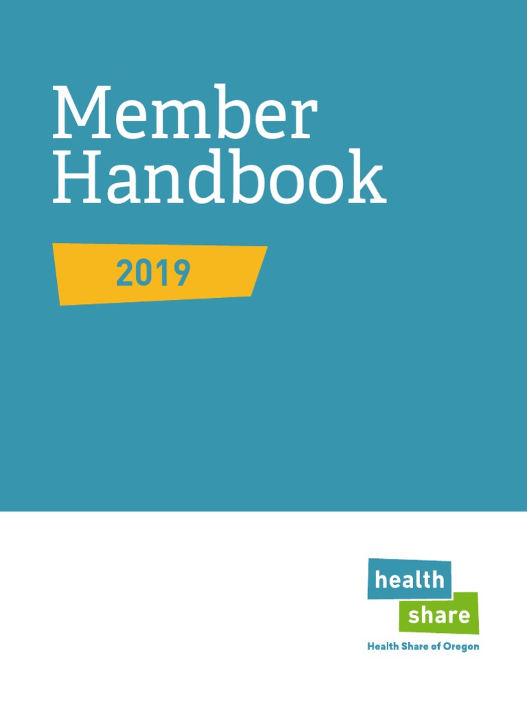 Health Share of Oregon Member Handbook | PDF | Emergency Department ...