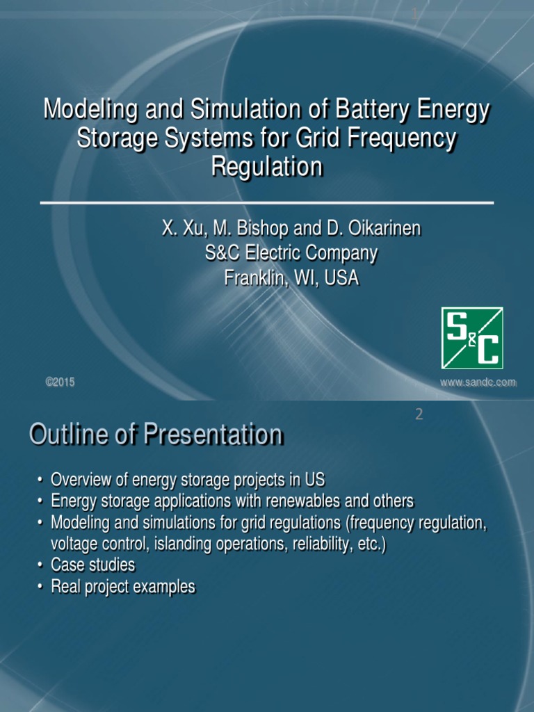 CIGRE2015US Modeling and Simulation of BESS For Grid Frequency ...