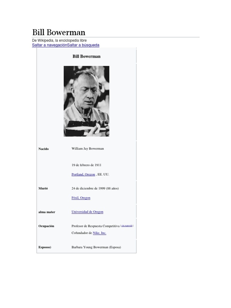 Bill Bowerman | PDF | Nike | Deportes