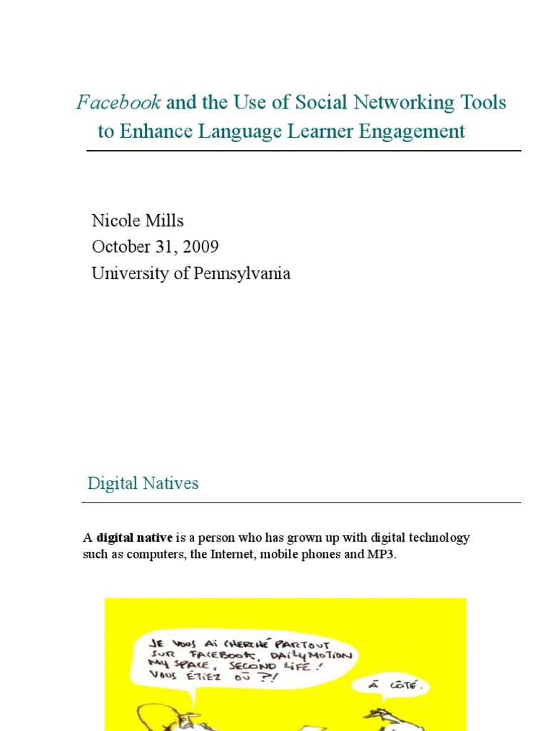 Facebook Boosts Language Learning | PDF | Facebook | French Language