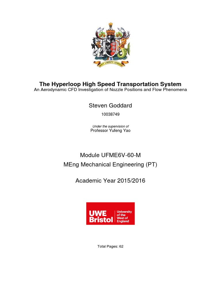 The Hyperloop High Speed Transportation System - An Aerodynamic CFD ...