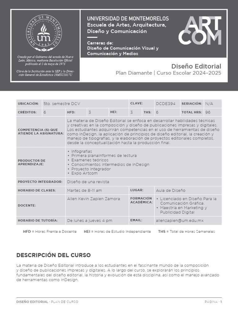Curso de Diseño Editorial con InDesign | PDF | Diseño | Publicación