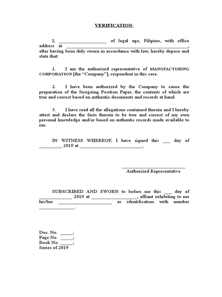 Sample - Verification | PDF