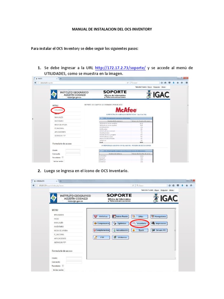 Manual de Instalacion Del Ocs Inventory | PDF | Windows 7 | Windows 8