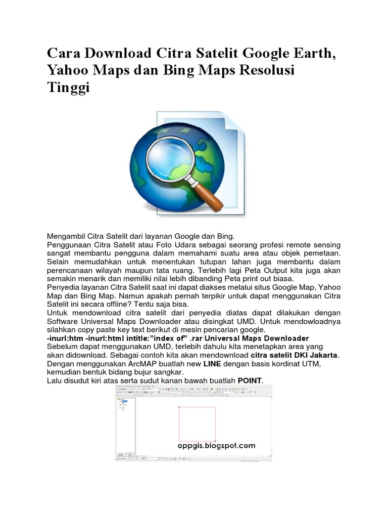 Cara Download Citra Satelit Google Earth | PDF