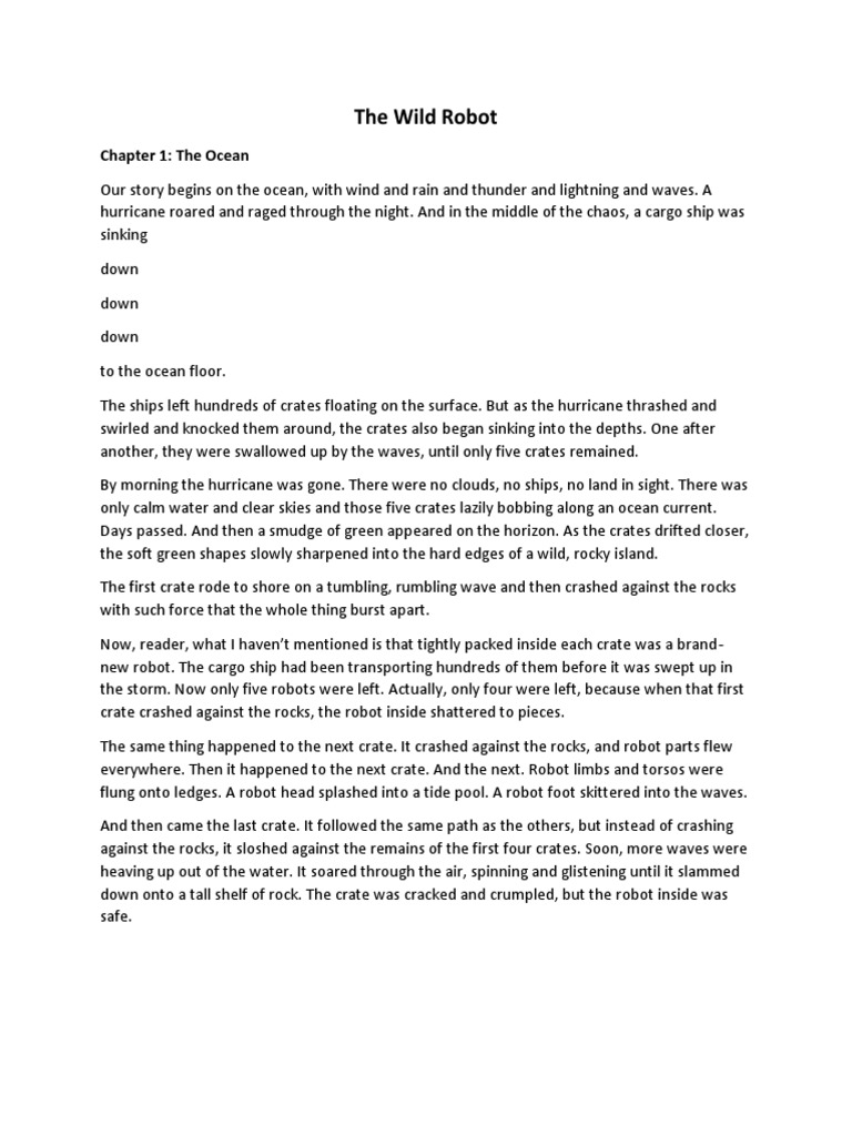 The Wild Robot | PDF | Young Adult