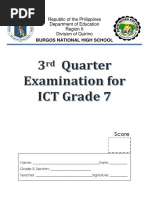 ICT Grade 3 Exam | PDF | Input/Output | Computer File