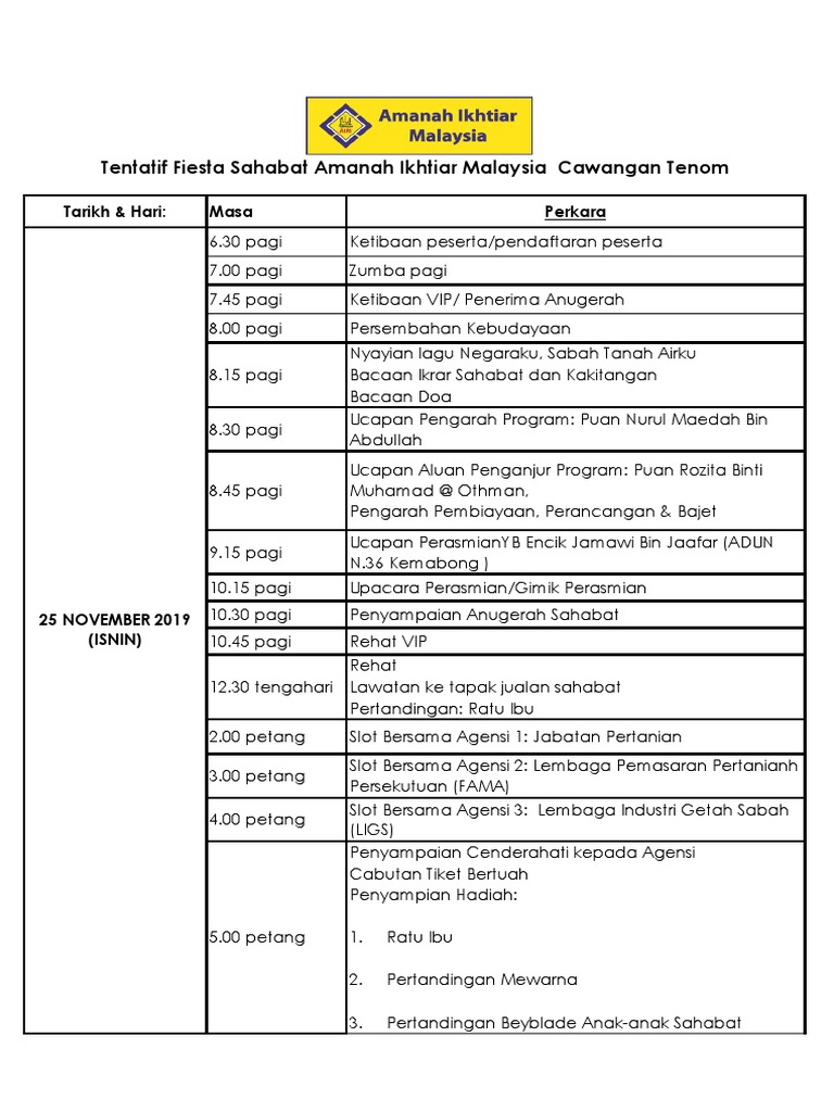 Tentatif Program | PDF