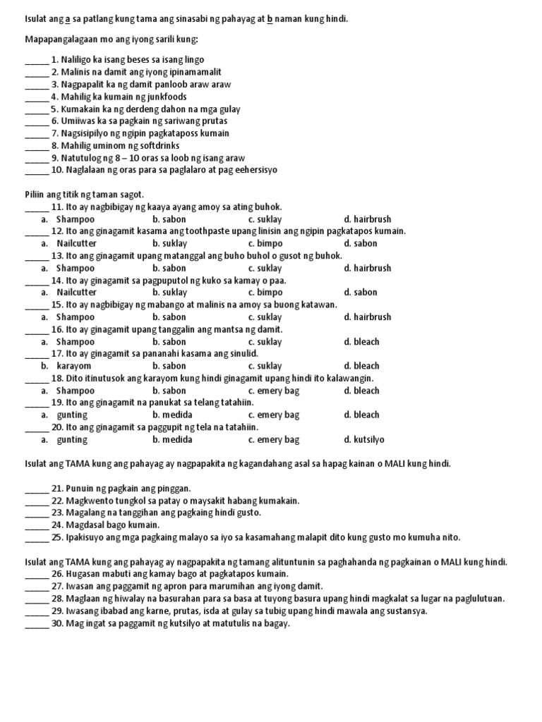Epp Home Economics 4 PT | PDF