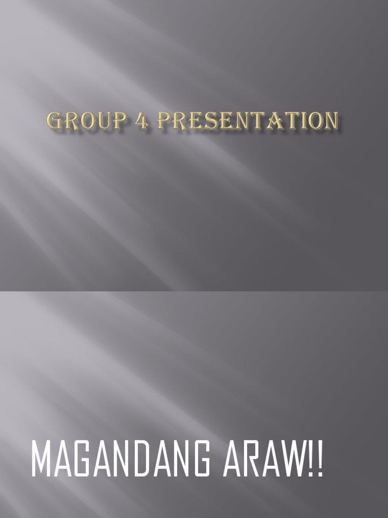Group 4 Presentation | PDF