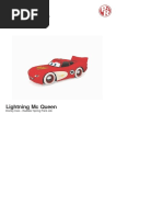 Lightning McQueen Papercraft Model | PDF | Car | Animation