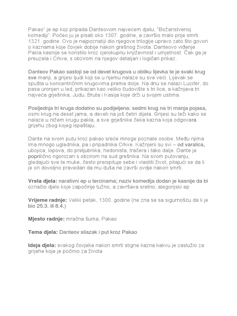 Pakao | PDF