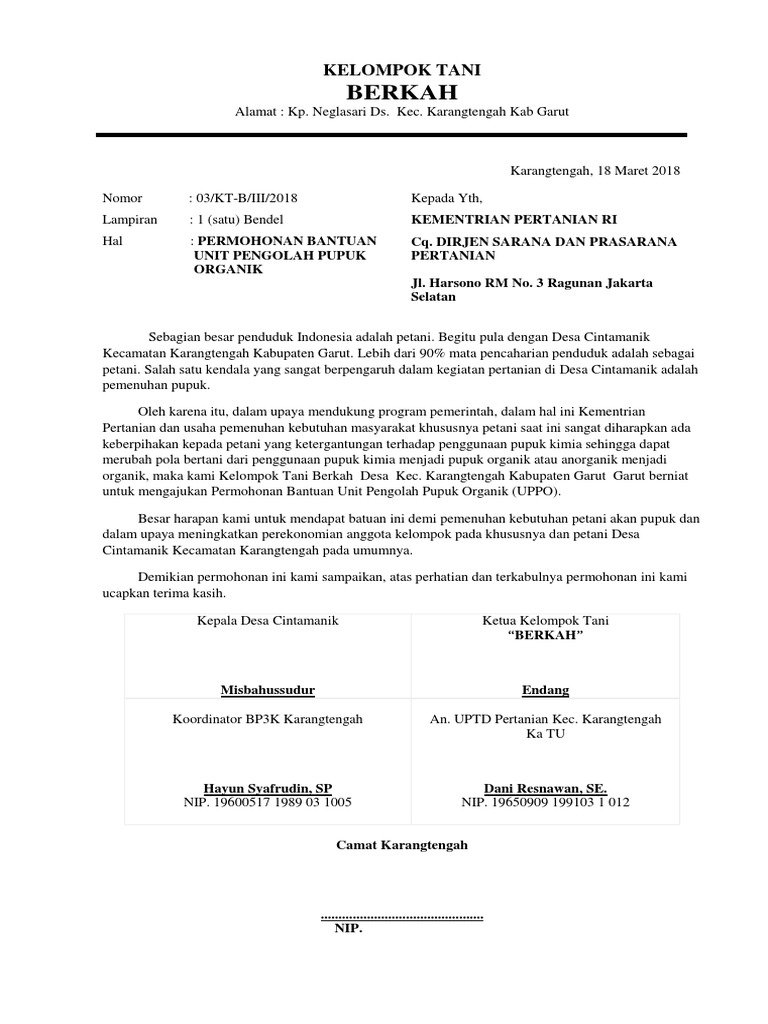 Contoh Proposal UPPO | PDF