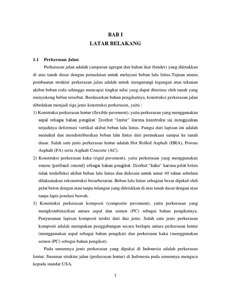 Struktur dan Fungsi Komponen Perkerasan Jalan | PDF