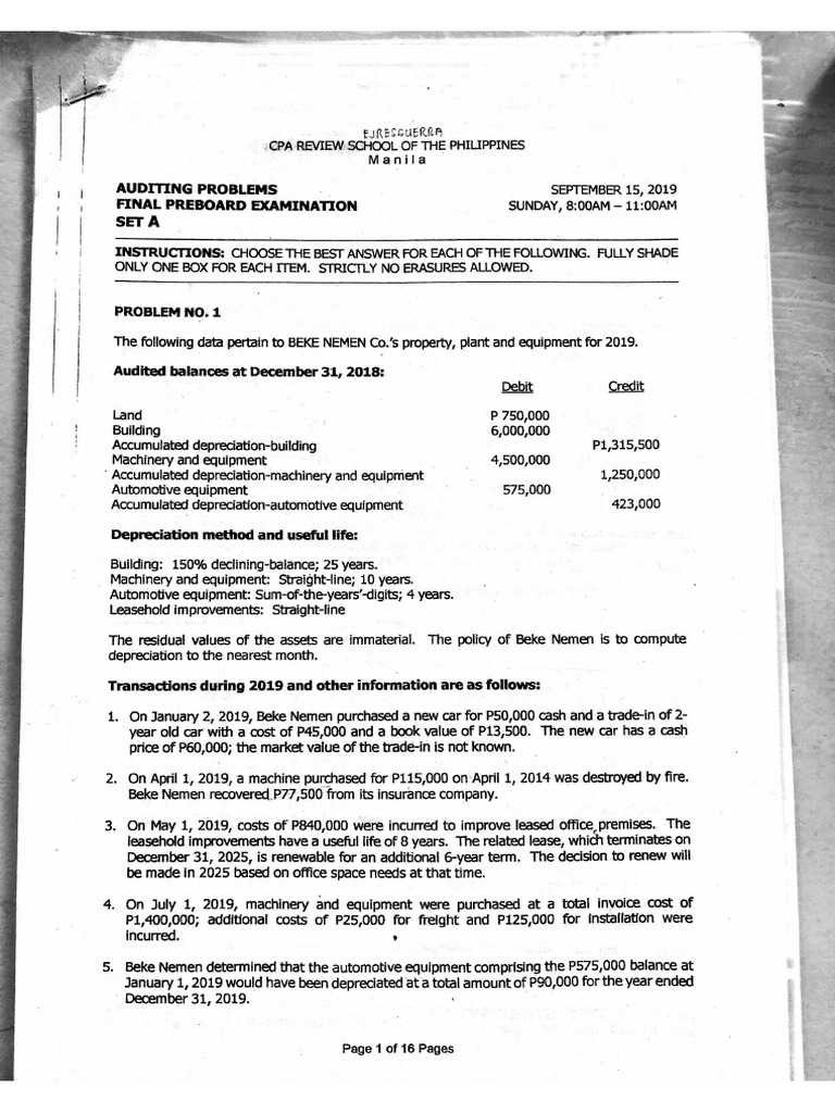 CPAR Final Preboard | PDF