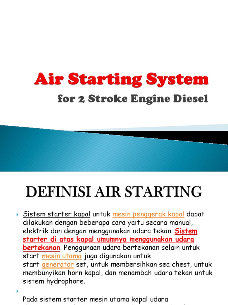 Air Starting System | PDF