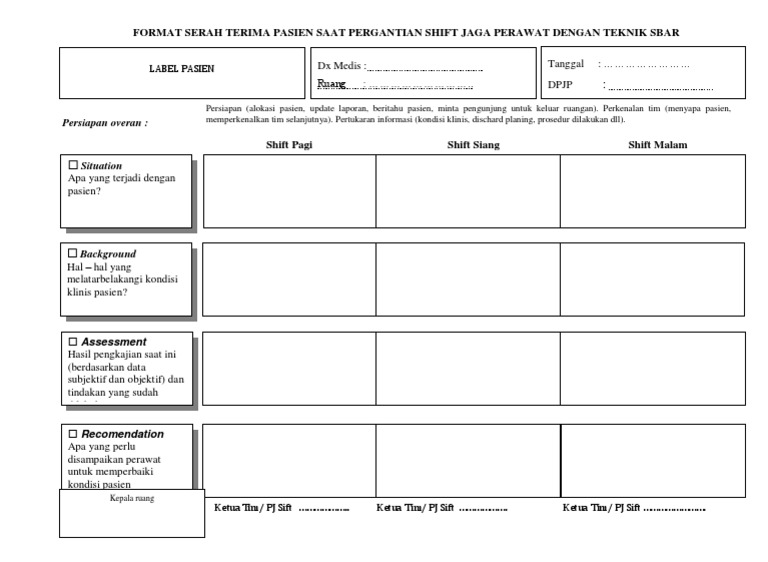 Format Operan Dinas | PDF