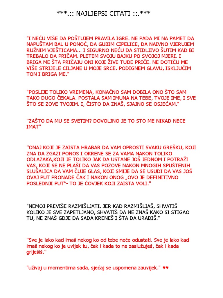 Najljepsi Citati