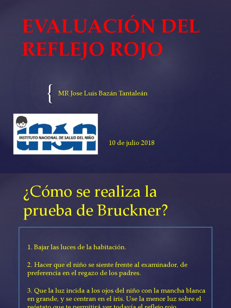 Evaluación Del Reflejo Rojo | PDF