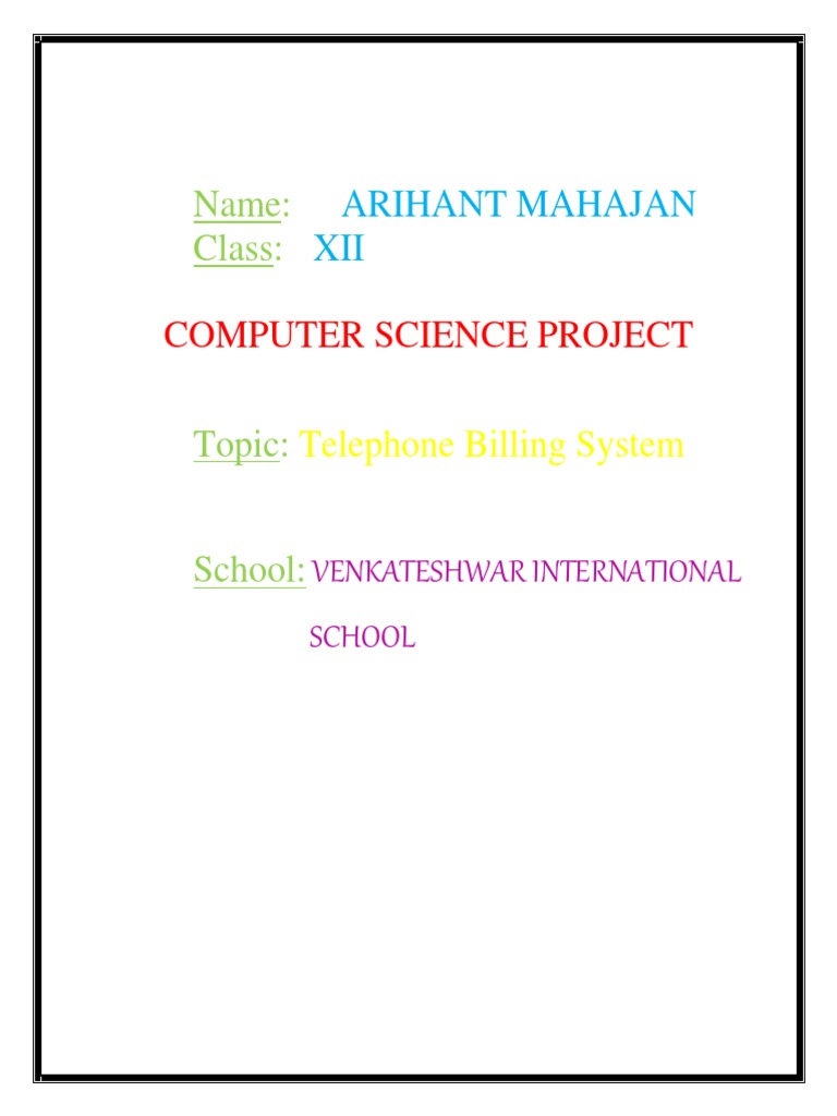 CS Project Final | PDF | Windows Vista | Software