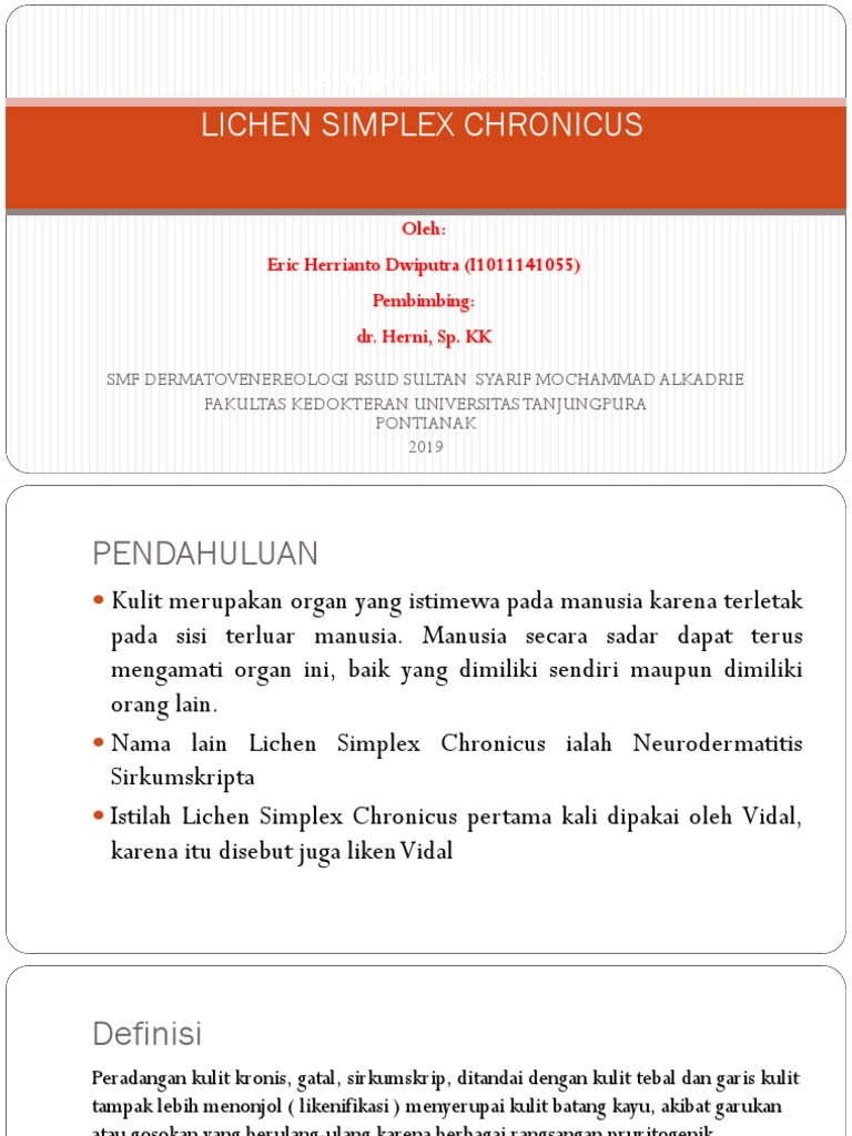 Lichen Simplex Chronicus - Eric Herrianto | PDF
