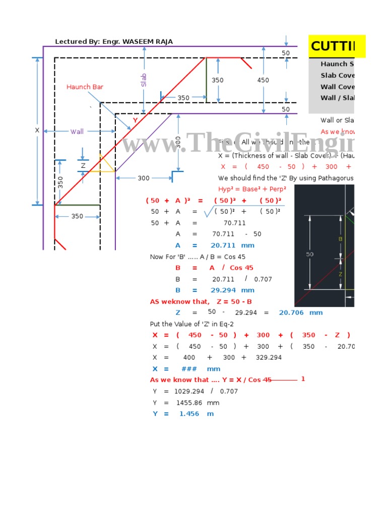 Lesson 10 Cutting Length of Haunch Bar | PDF