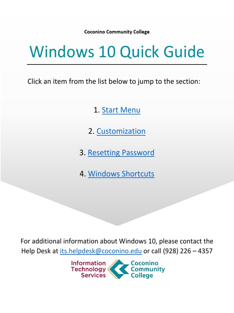 Windows 10 Guide PDF | PDF | Icon (Computing) | Personal Computers