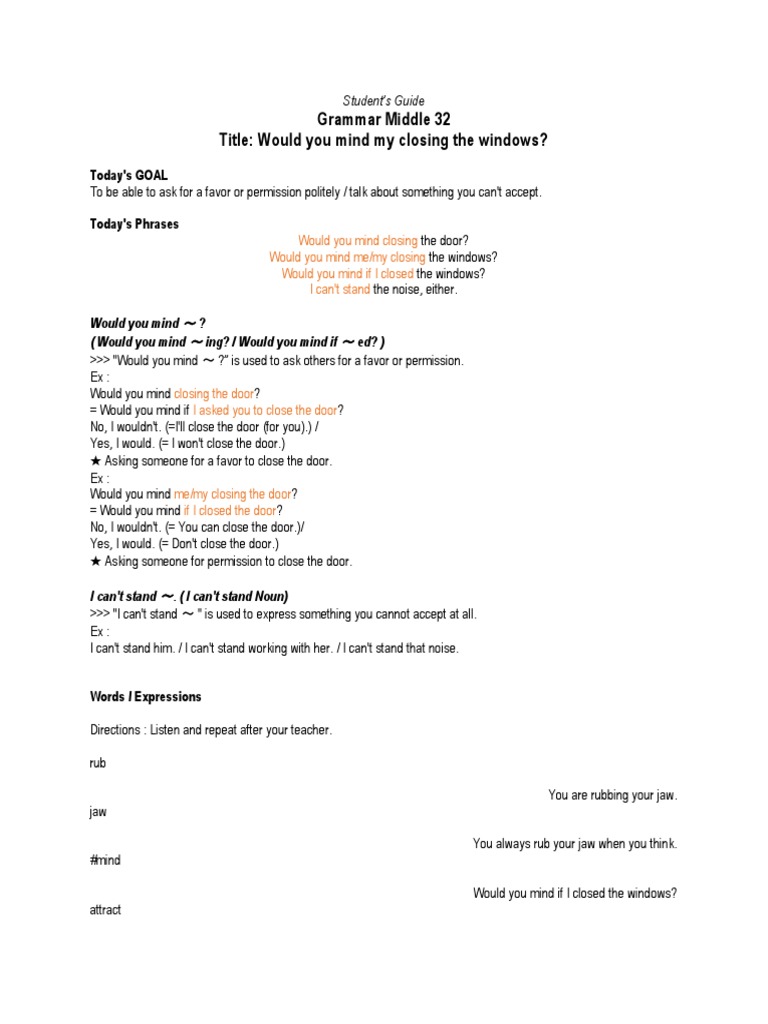 Student Lesson Guide Grammar Middle 32 | PDF