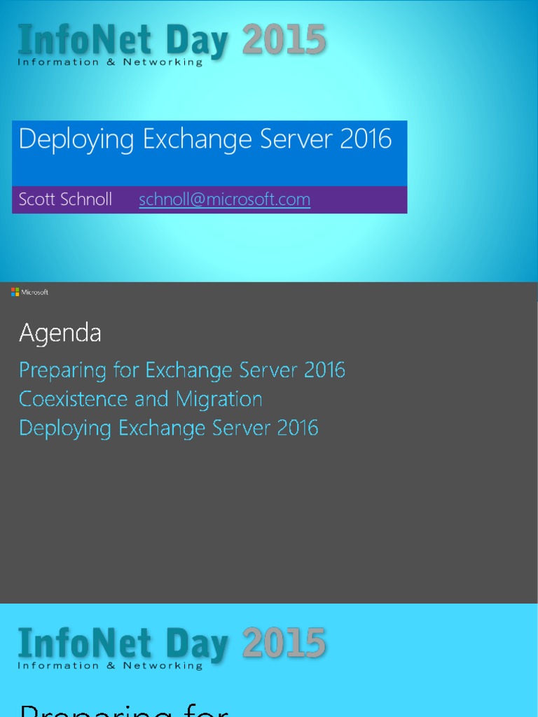 Microsoft Deploying Exchange Server 2016 | PDF | Proxy Server | Microsoft Exchange Server