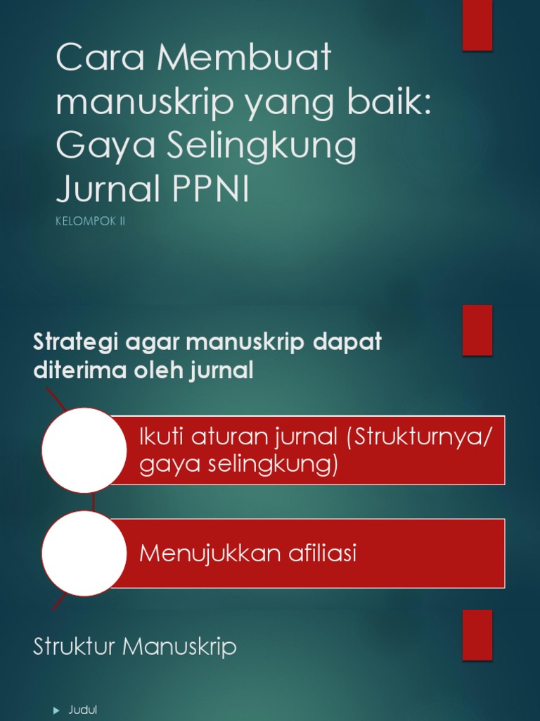 Cara Membuat Manuskrip Yang Baik | PDF
