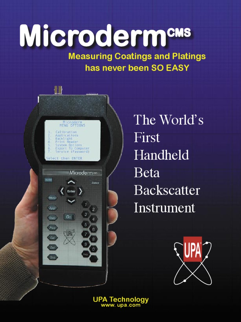 UPA-The - World's 1st-Hand-Held-Beta-Backscatter-Instrument | PDF ...