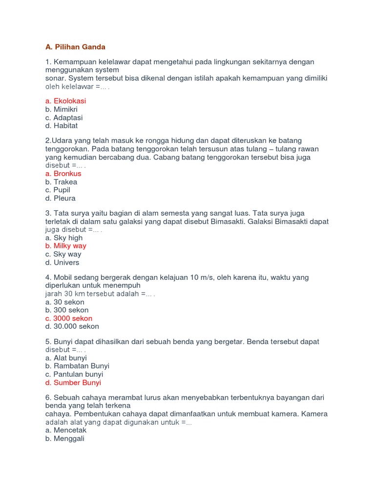 Soal Lomba Mapel MIPA | PDF