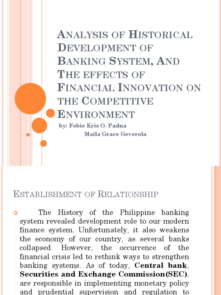 Analysis of Historical Development of Banking System | PDF | Financial ...