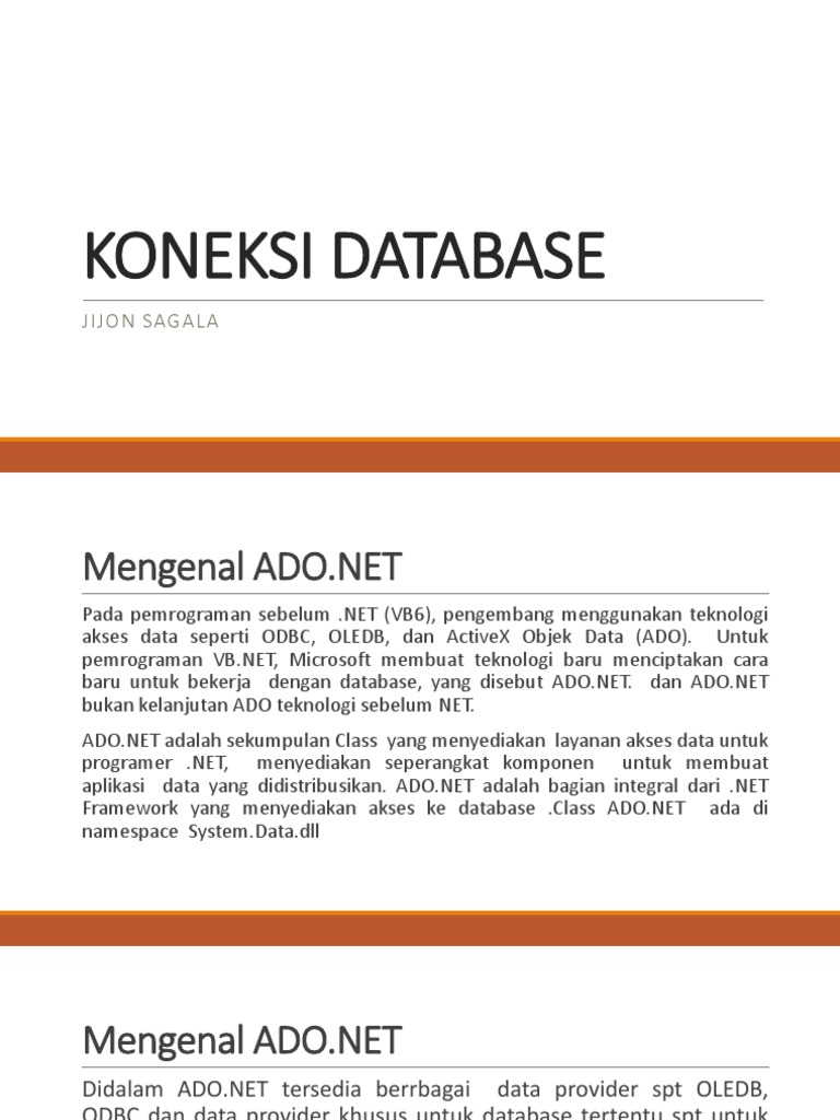 Bab 9 KONEKSI DATABASE MYSQL | PDF