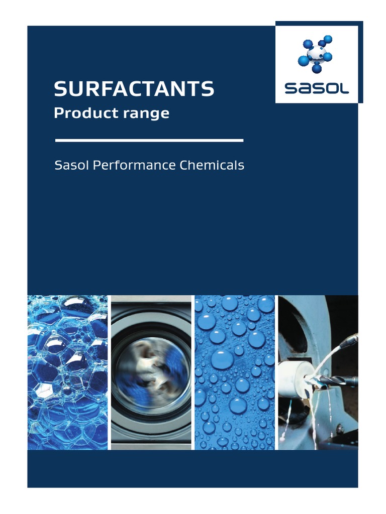 SASOL SURFACTANTS Product Range | PDF | Chemical Substances | Chemistry