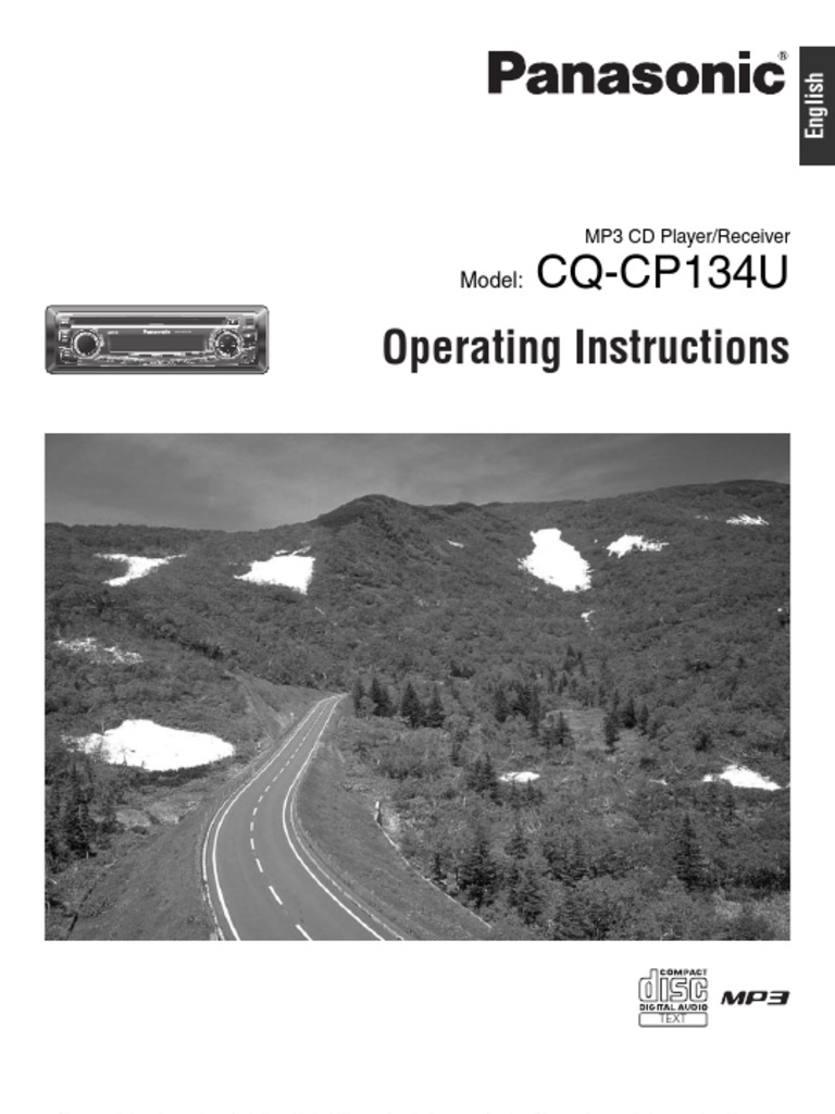 Panasonic Car Stereo System CQ-CP134U PDF | PDF | Loudspeaker | Hertz