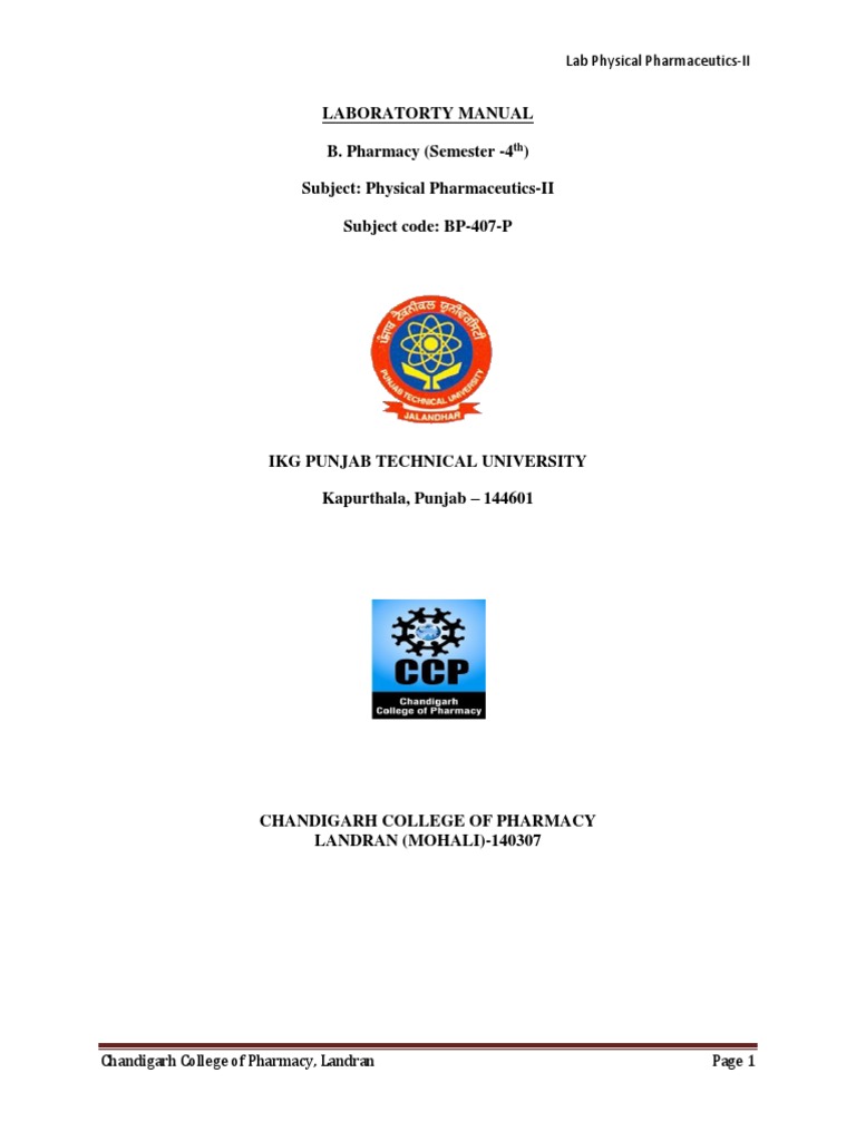 PK Lab Manual | Download Free PDF | Titration | Chemistry