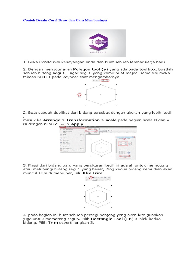 Contoh Desain Corel Draw Dan Cara Membuatnya | PDF