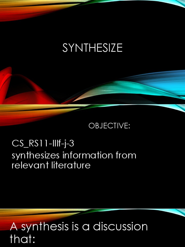 Synthesis | PDF