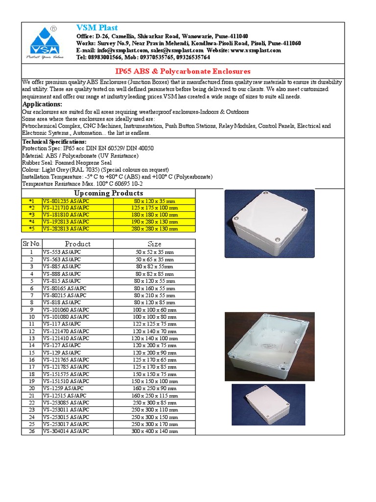 VSM Plast | PDF | Materials | Manufactured Goods
