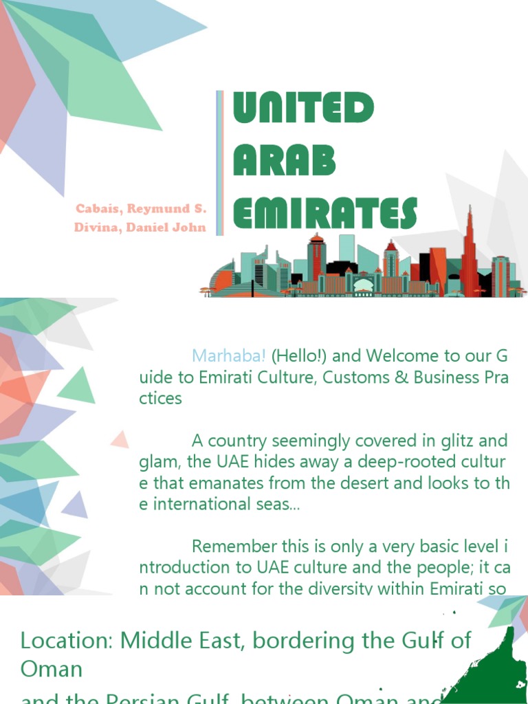 United Arab Emirates | PDF | United Arab Emirates | Dubai