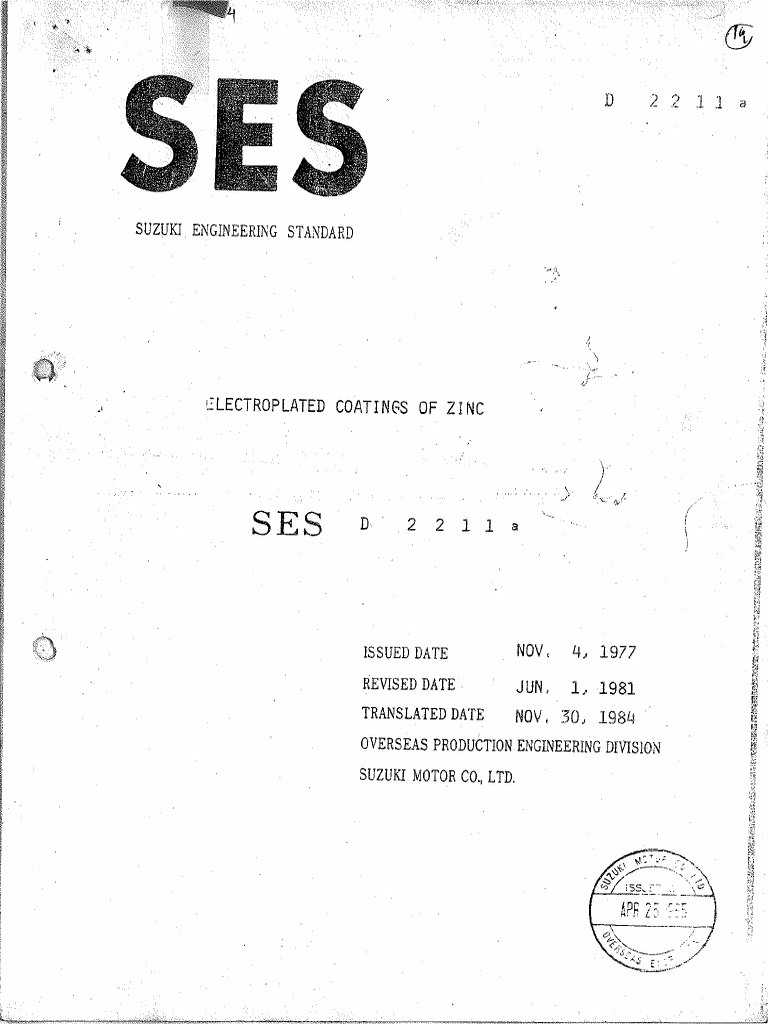 SES D 2211 | PDF