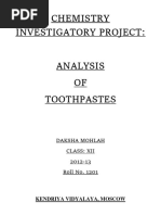 Toothpaste Abrasive List | PDF | Mouth | Dentistry